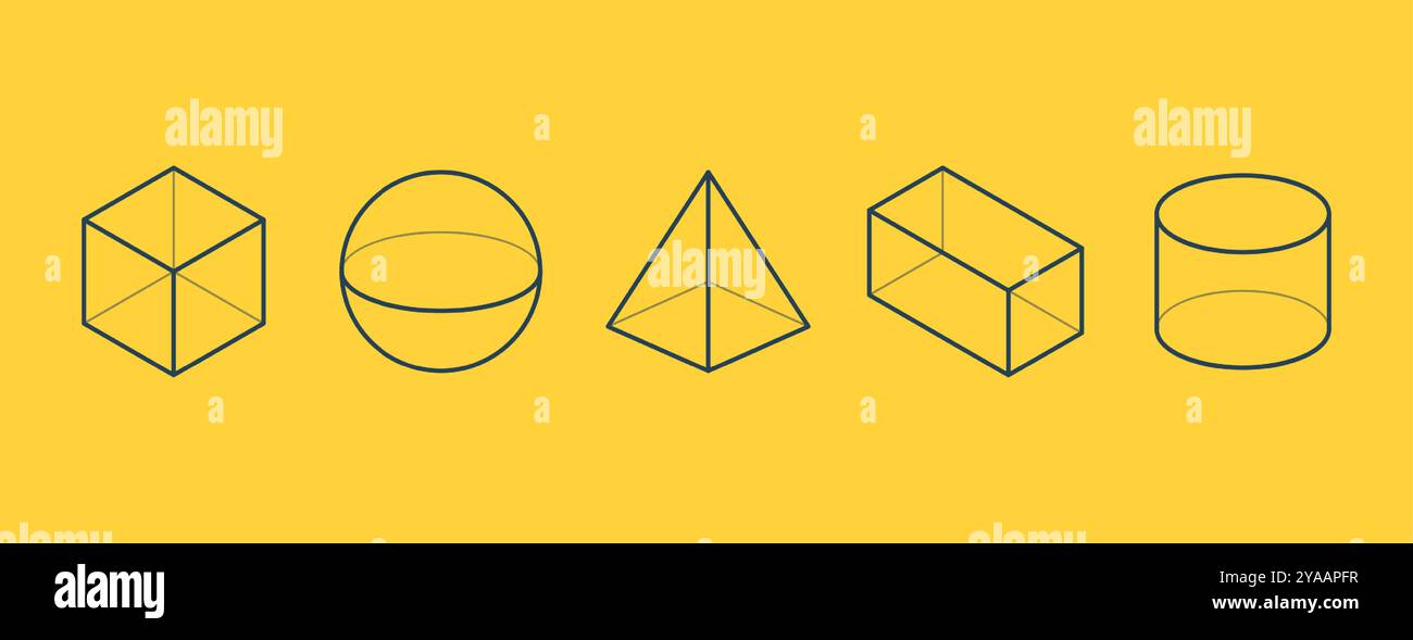 set of 3d geometric basic shapes icon vector Stock Vector Image & Art ... set of 3d geometric basic shapes icon vector Stock Vector Image & Art ...