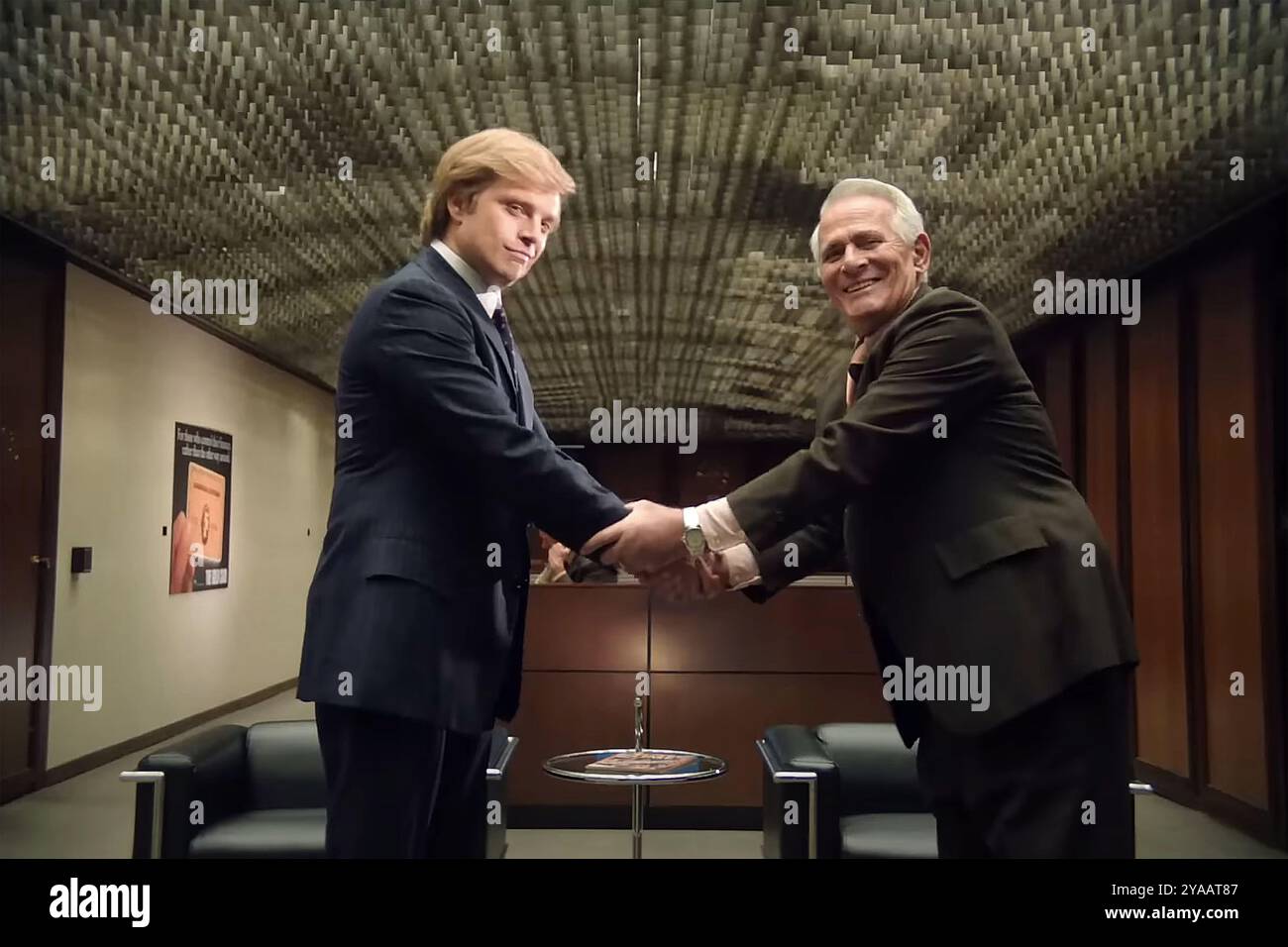 THE APPRENTICE - FILM STILLS. 2024 . Sebastian Stan as Donald Trump in ...