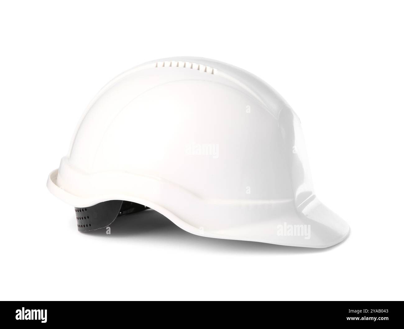 One hard hat isolated on white. Safety equipment Stock Photo - Alamy