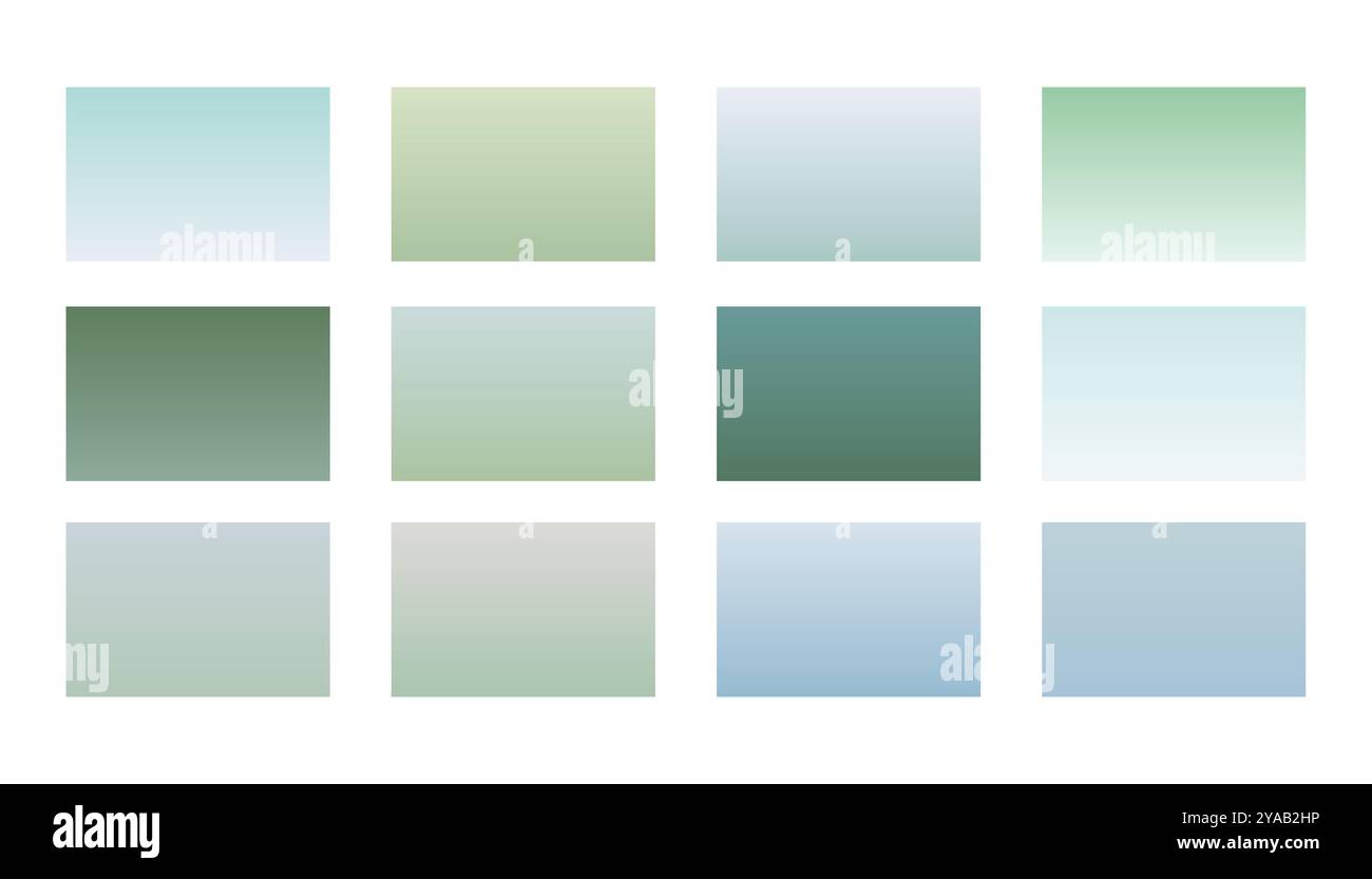 abstract gradient swatch set for UI and UX element design vector Stock ...
