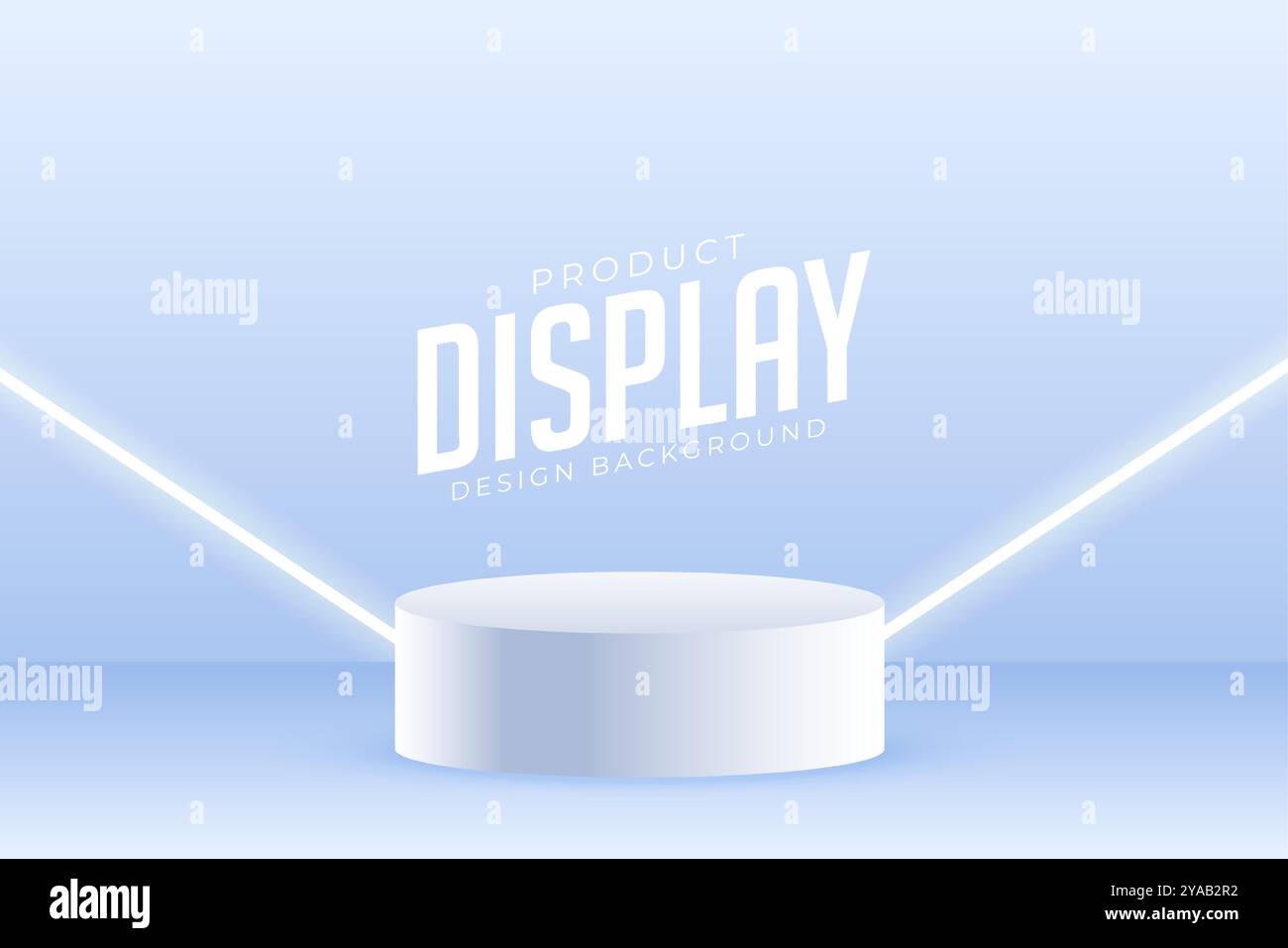 3d podium platform background for product display with glowing lines ...
