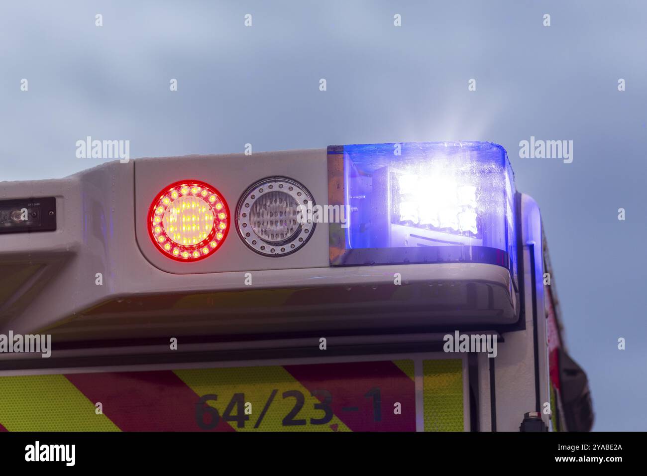 Ambulances blue light detail hi-res stock photography and images - Alamy