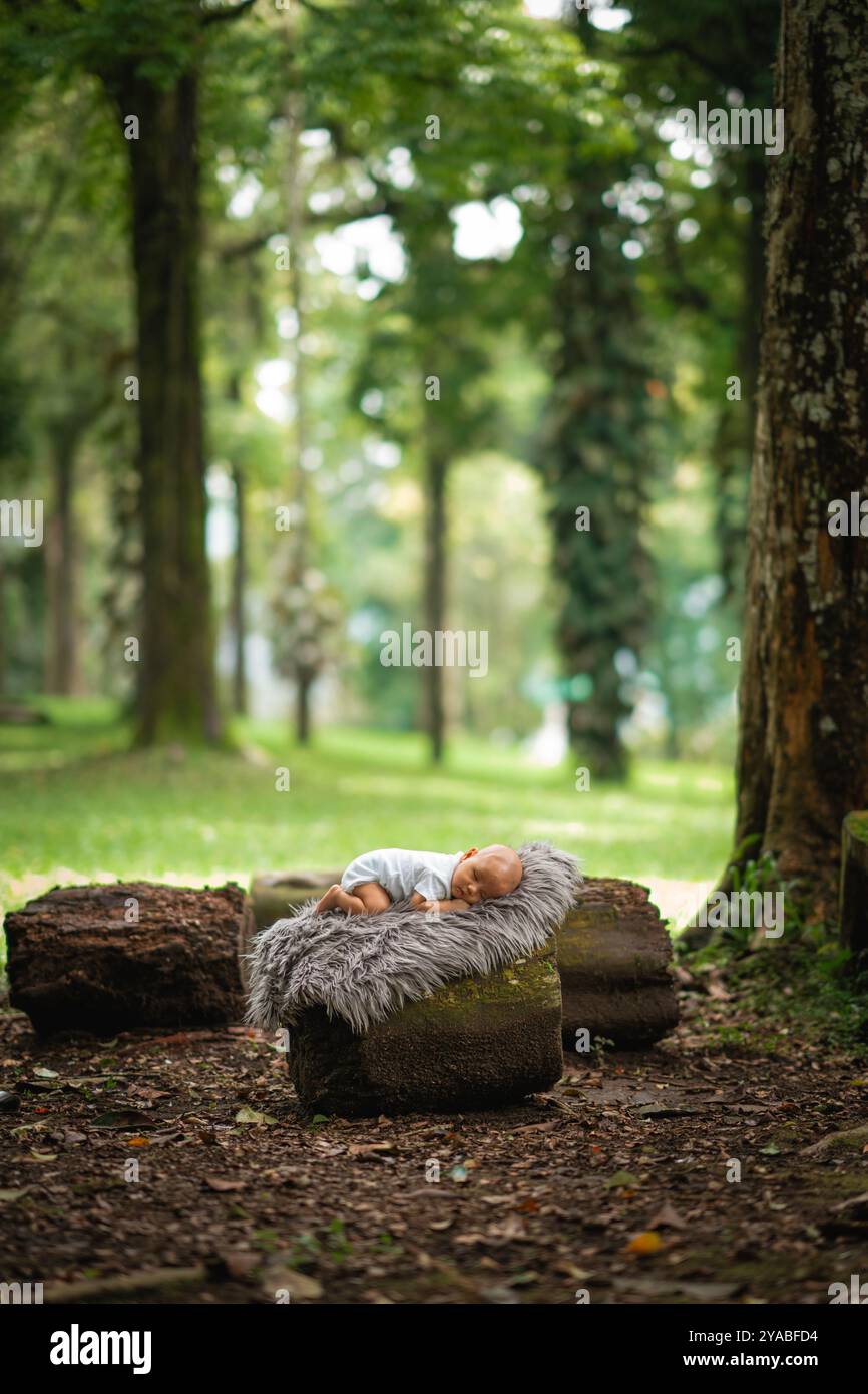 Child nap outdoors hi-res stock photography and images - Alamy