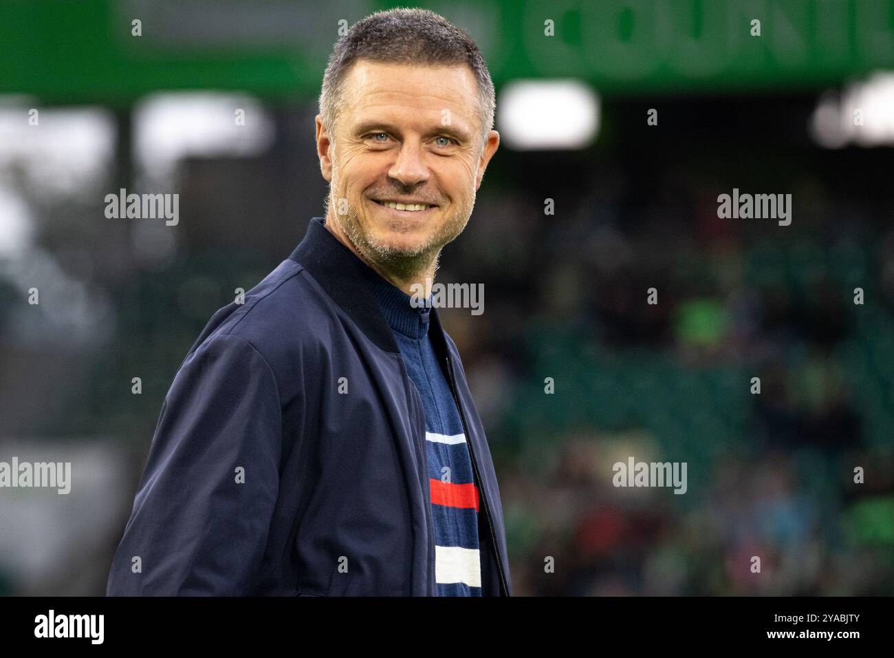 Wolfsburg, Germany. 12th, October 2024. Head coach Alexander Straus of ...