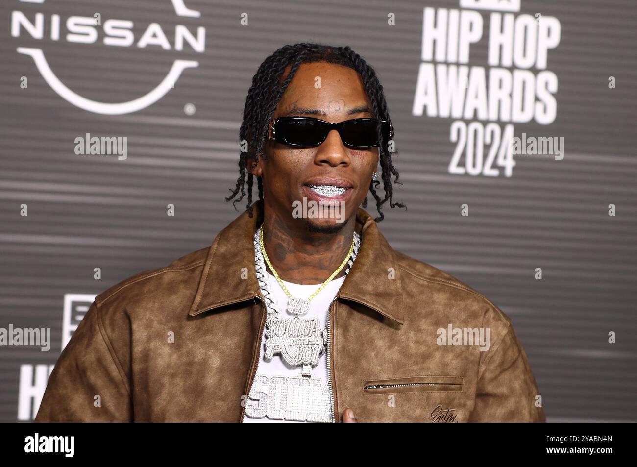 Las Vegas, USA. 08th Oct, 2024. Soulja Boy arriving at the BET Hip Hop ...