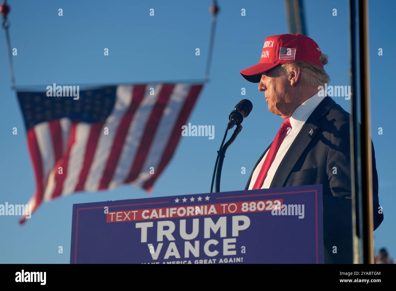Republican presidential nominee former President Donald Trump speaks at ...