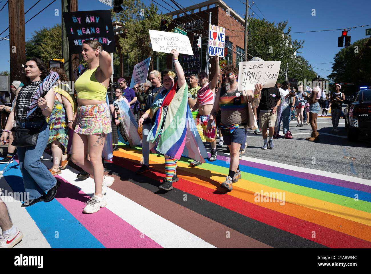 Atlanta, Georgia, USA. 12th Oct, 2024. Transgender and gender ...