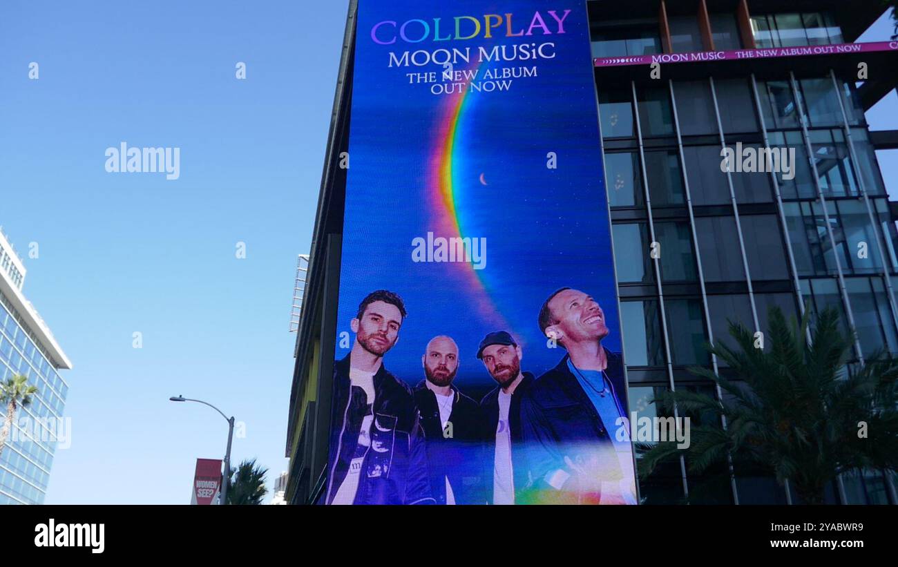 Los Angeles, California, USA 12th October 2024 Coldplay Moon Music ...