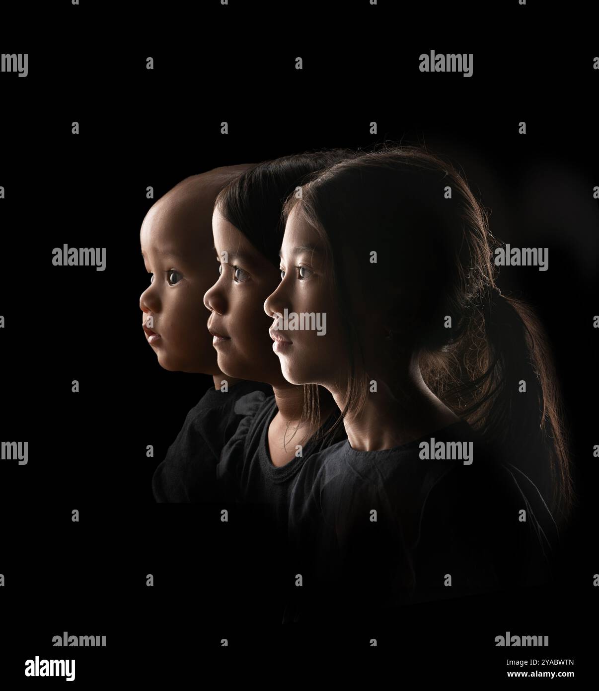 The evolution of childhood perception hi-res stock photography and ...