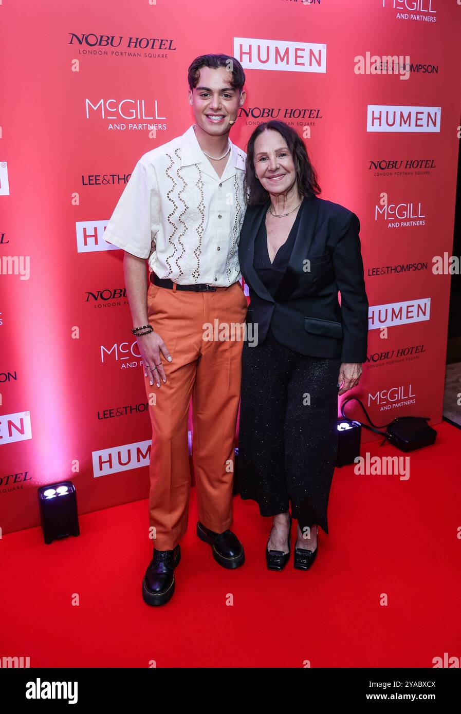 London, UK. 11th Oct, 2024. Bradley Riches and Dame Arlene Phillips ...