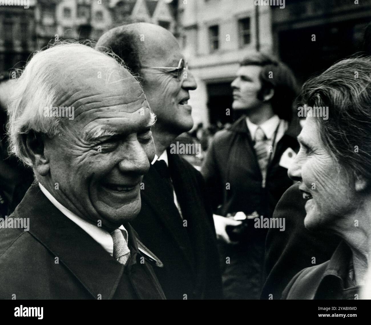 Festival of Light, London 1971. Malcolm Muggeridge and Lord Longford ...