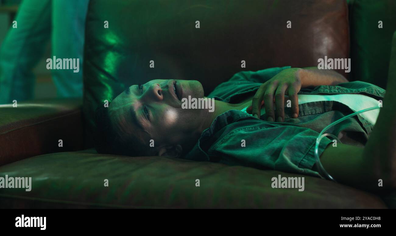 Man, death and overdose in home with drugs, accident and medical ...