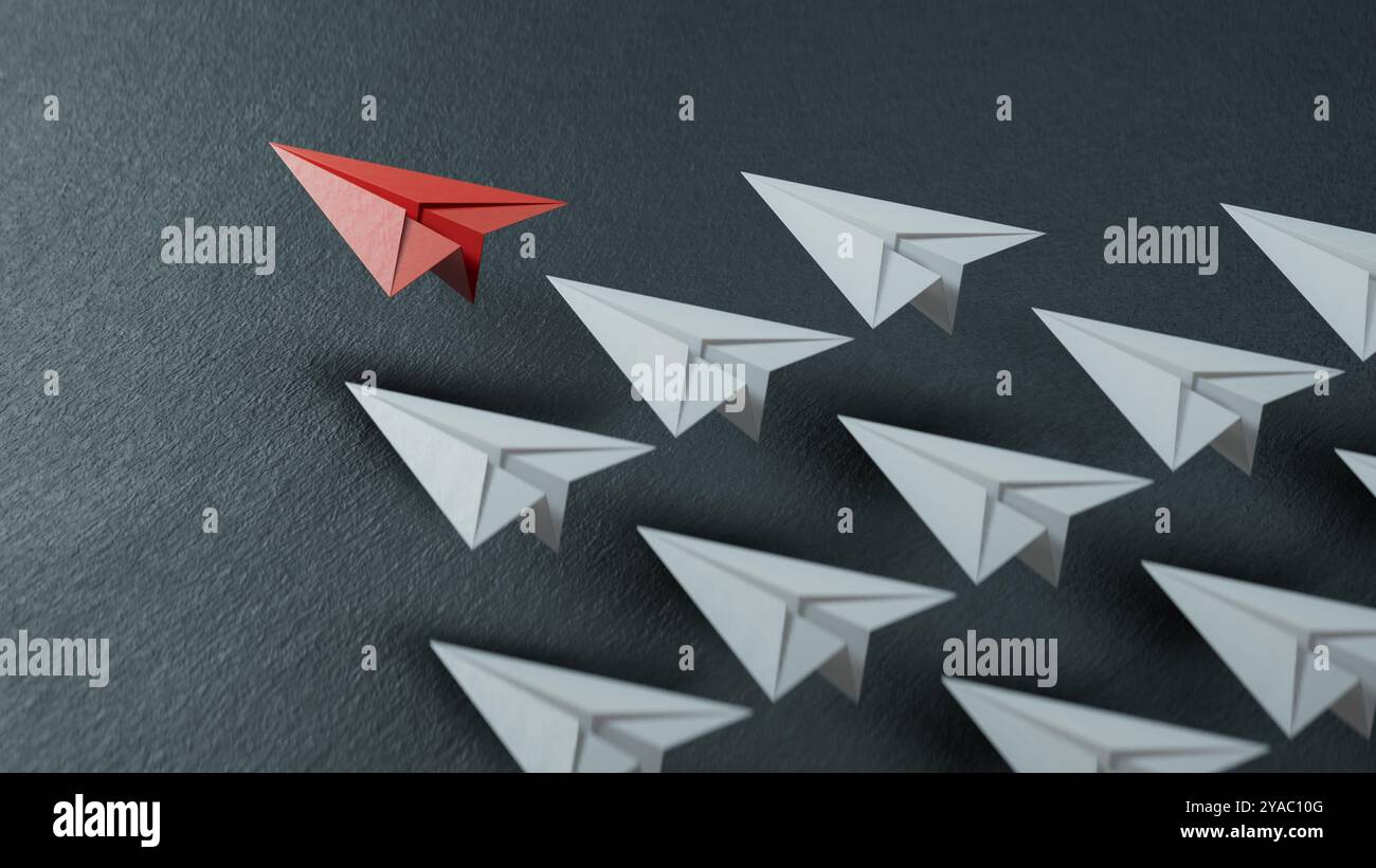 Different business concept.new ideas. paper art style. creative idea ...