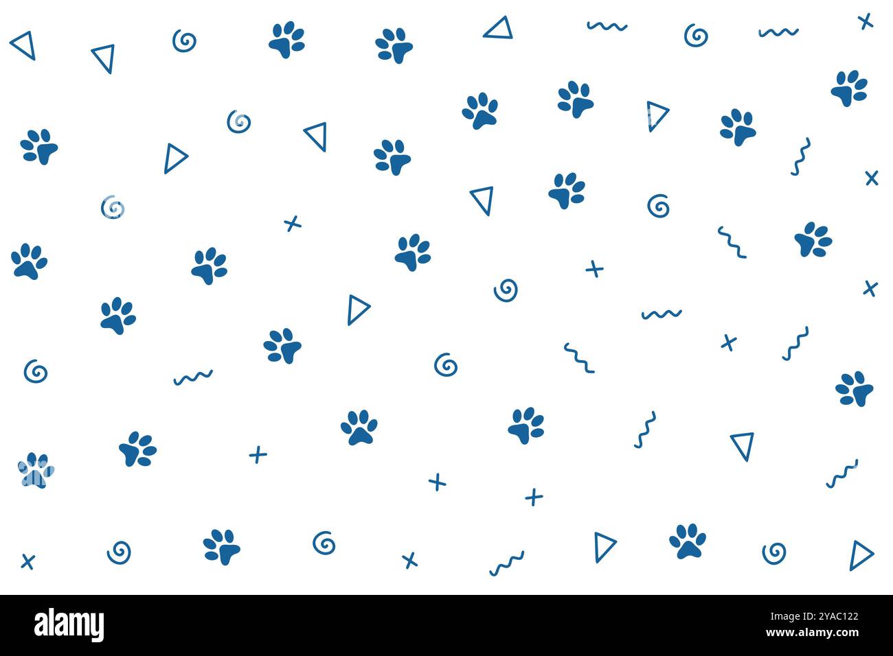 wild and fun animal paw print pattern background design vector Stock ...