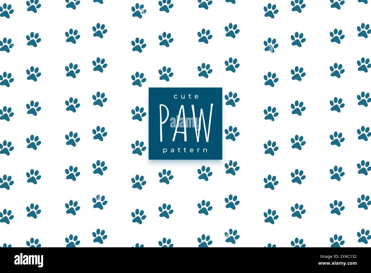 adorable paw print pattern background track your next design vector ...