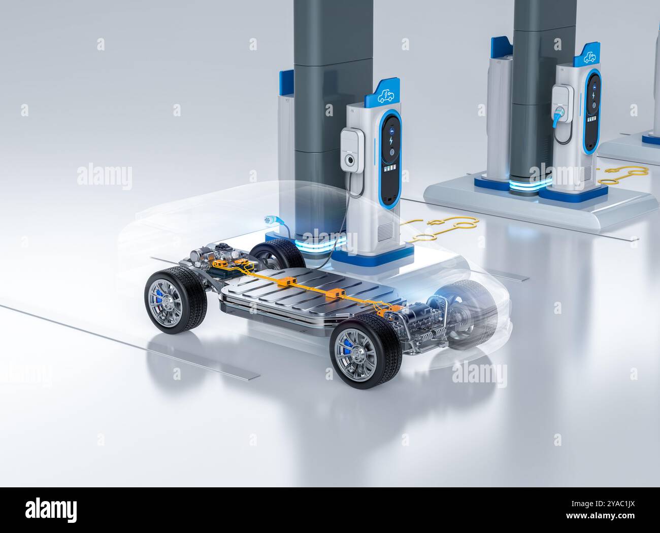 Electric car engine 3d hi-res stock photography and images - Alamy