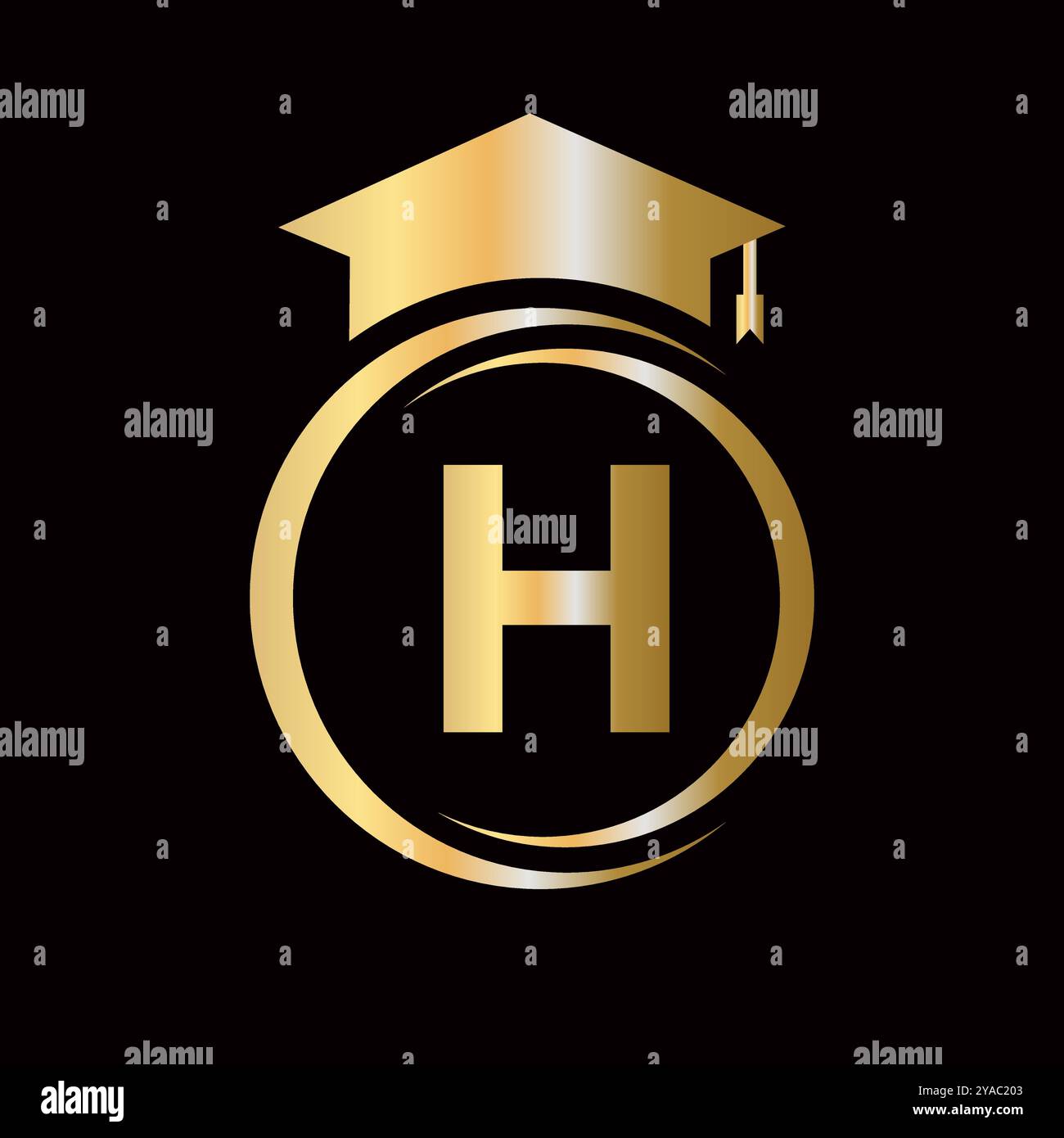 Letter H Education Logo Template. Education Logotype Concept With ...