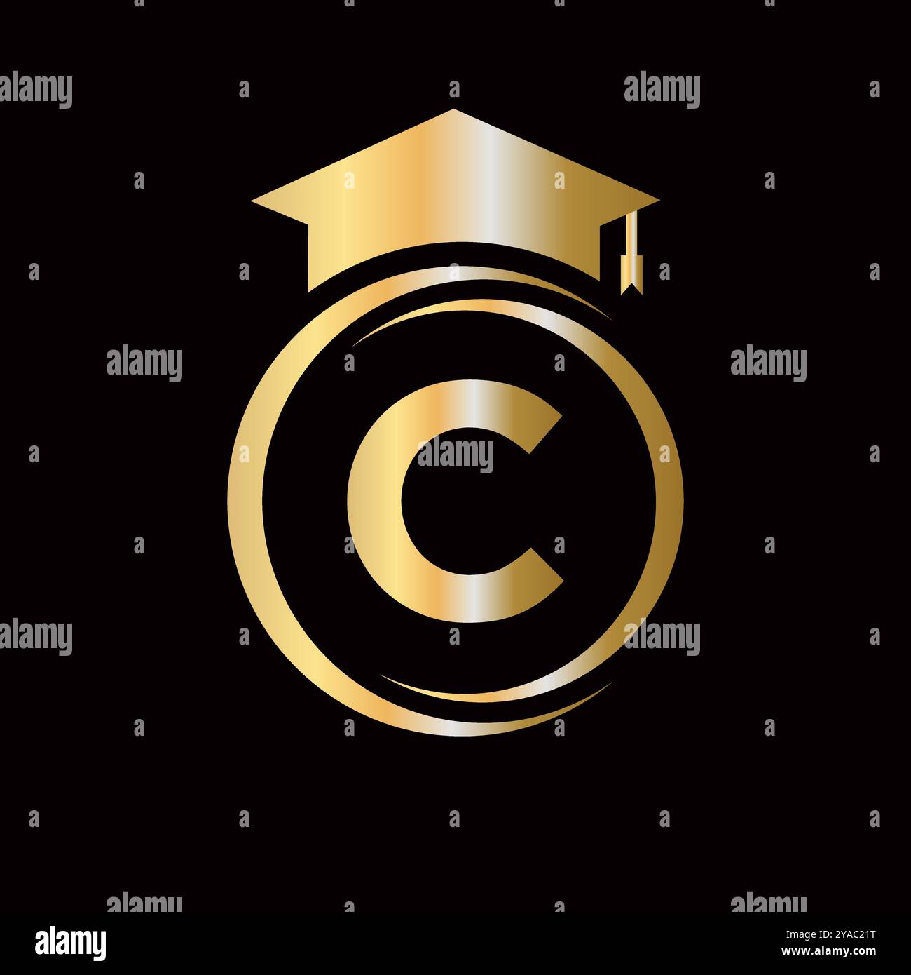 Letter C Education Logo Template. Education Logotype Concept With ...