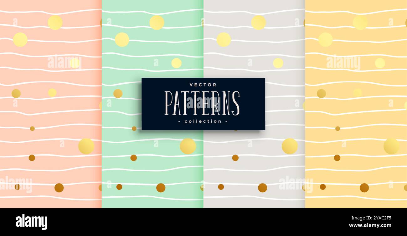 pack of four golden circle texture backdrop for wrapping paper print ...