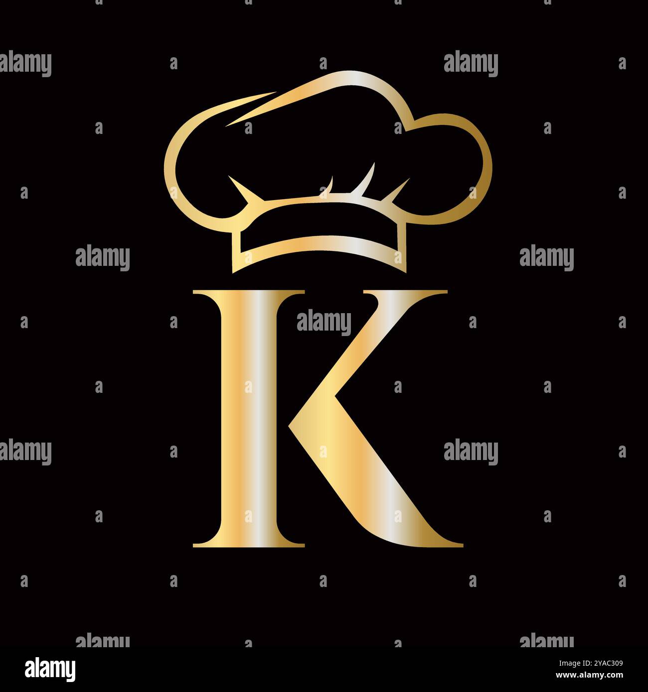 K fork logo Stock Vector Images - Alamy