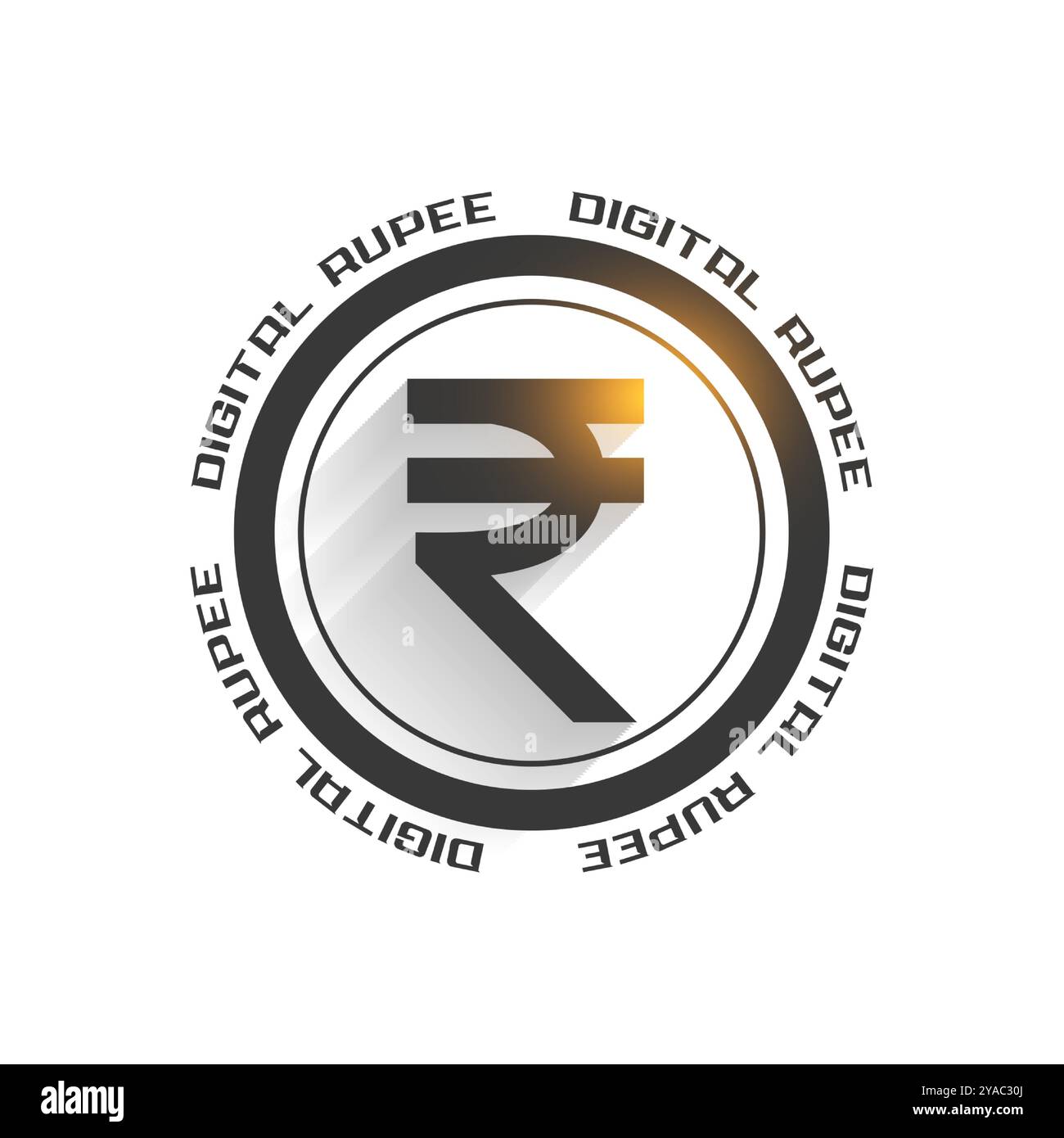 digital currency indian rupee symbol background vector Stock Vector ...