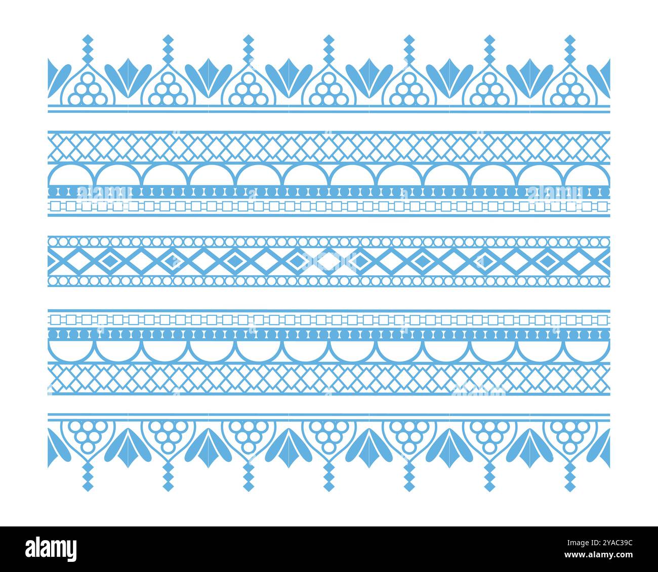 decorate your designs with artistic lace pattern background in set ...