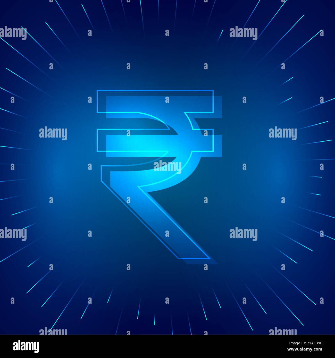 Blue sign indian rupee symbol hi-res stock photography and images - Alamy
