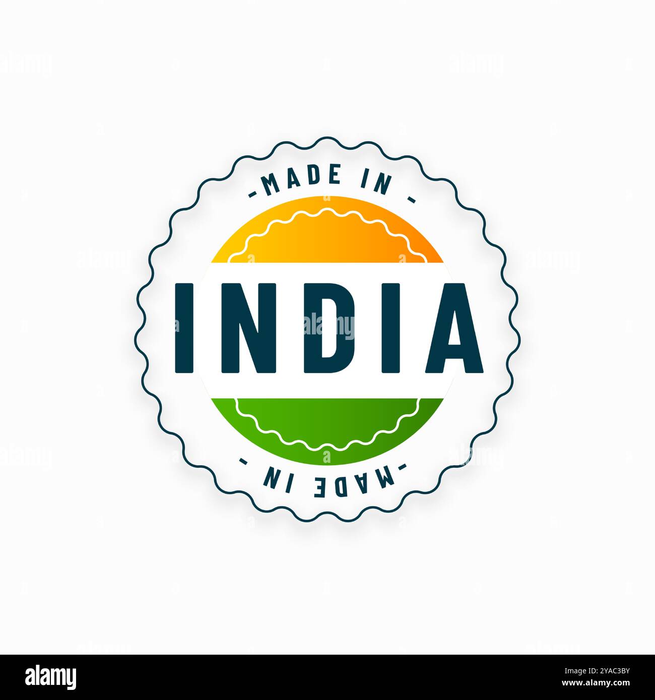 made in india circular sign background for business promotion vector ...