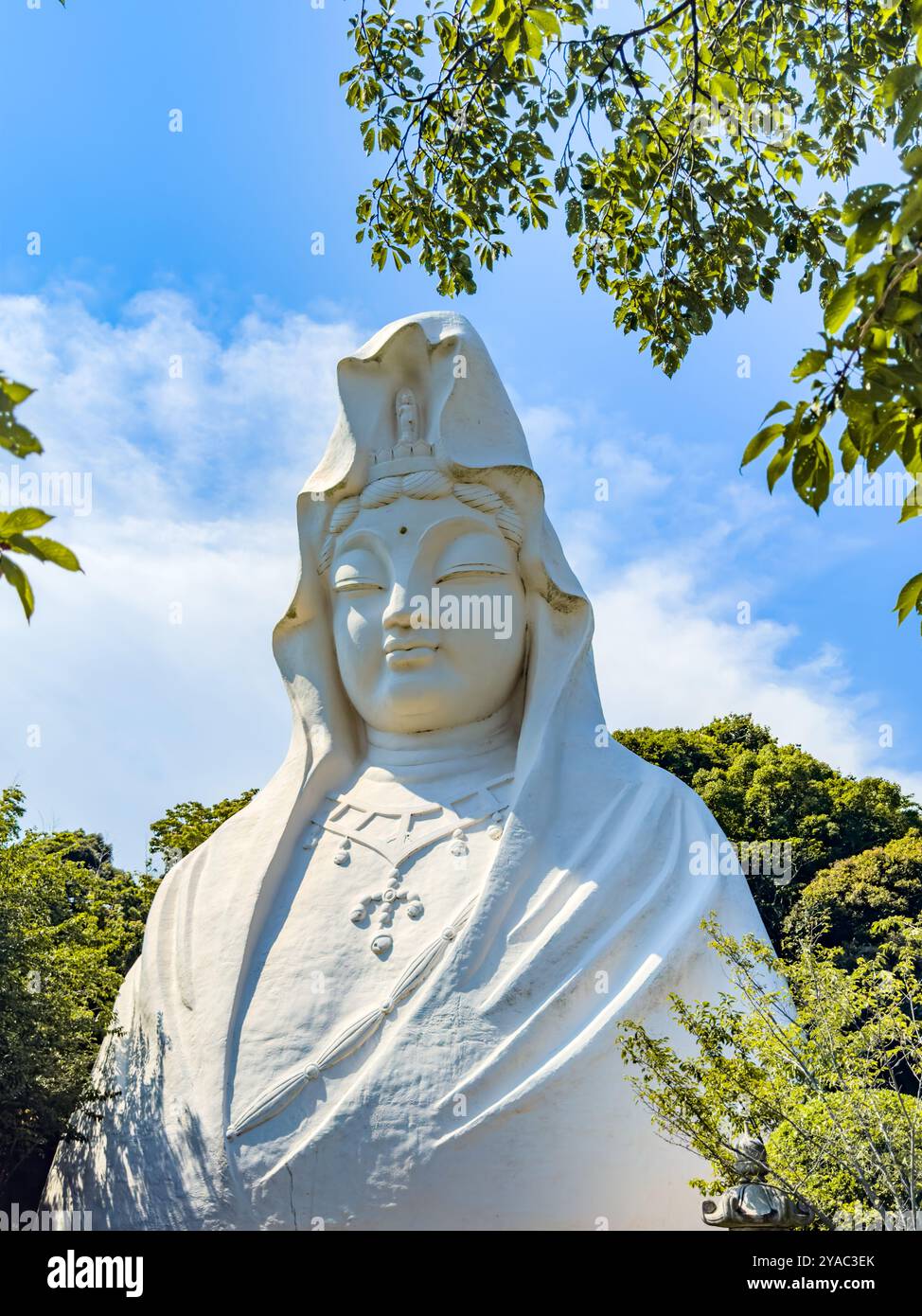 Ofuna Kannon ji big buddha head in 1 Kamakura, Kanagawa, Japan Stock ...