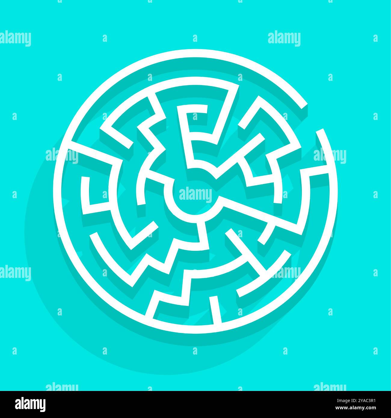 3d style abstract circular maze pattern background explore the complexity vector Stock Vector ...