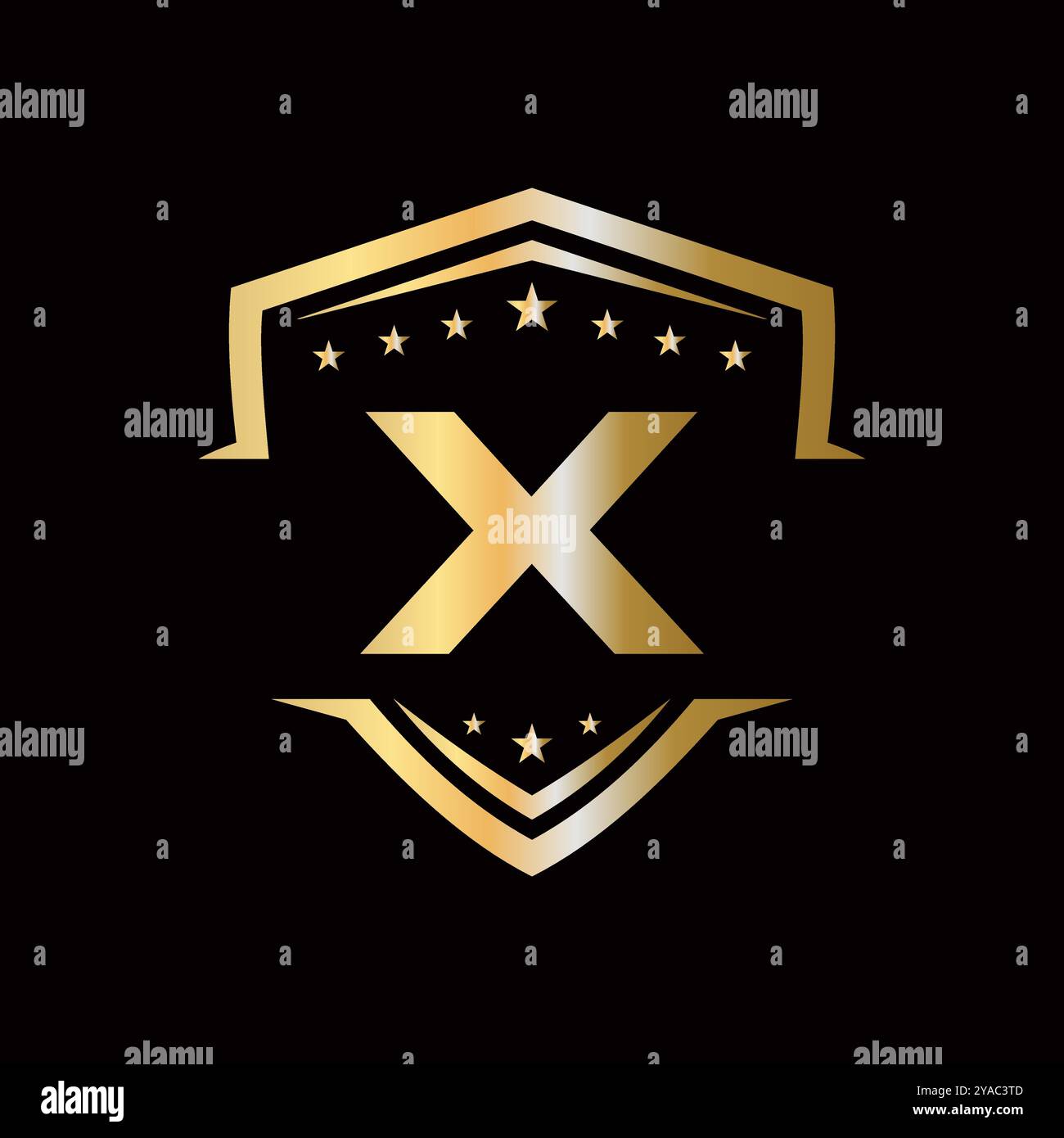 Automotive Logo Design On X Letter. Car Service Symbol Stock Vector ...
