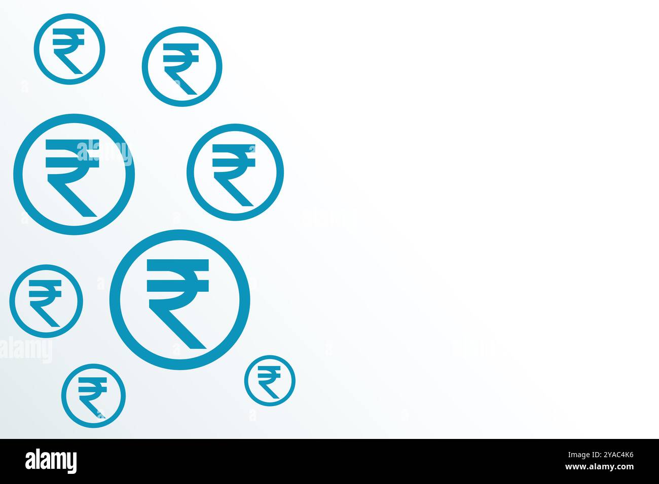 indian digital rupee symbol banner for bright future financial system ...