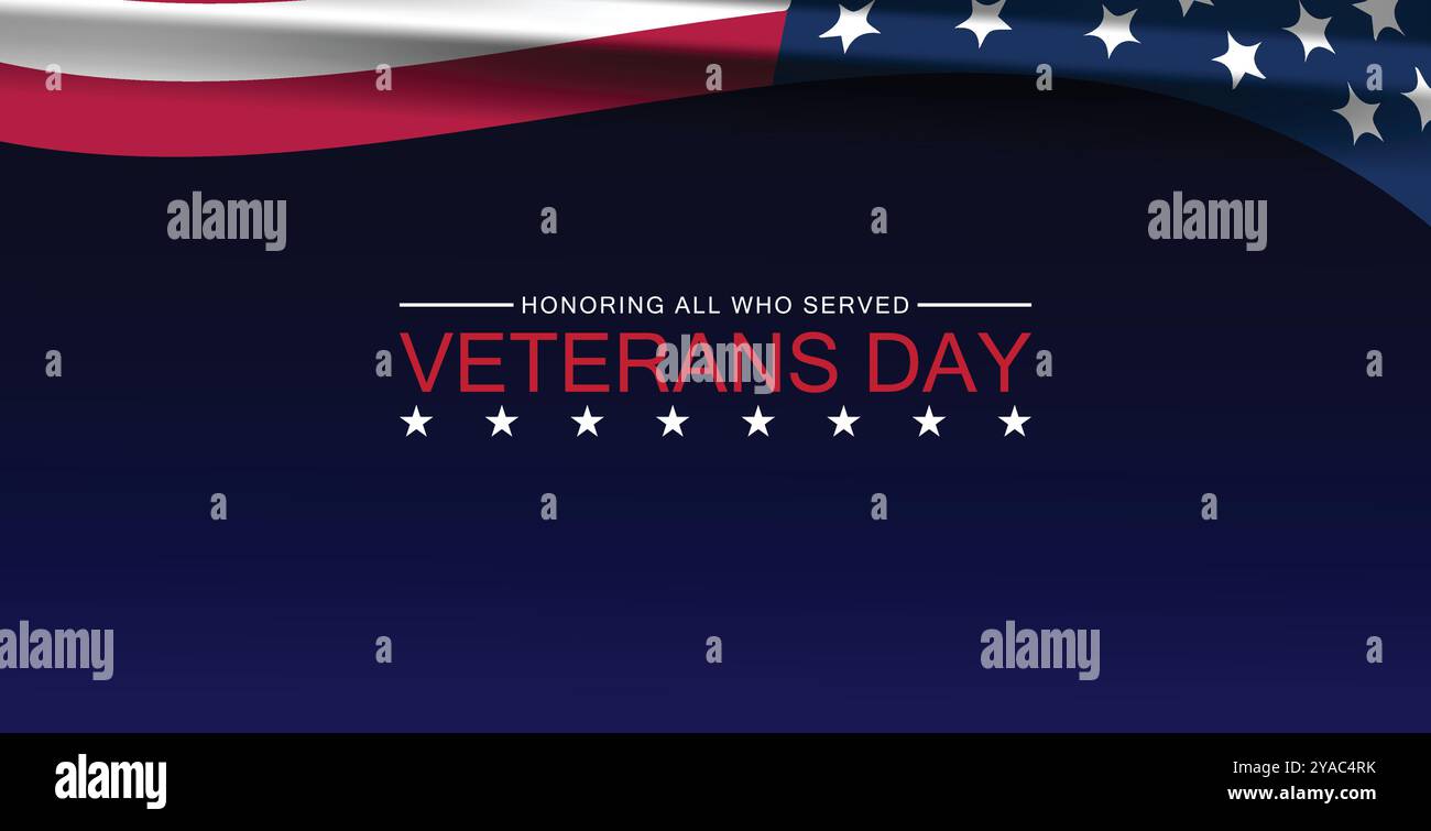 A Nations Gratitude Commemorating Veterans on Veterans Day Stock Vector ...