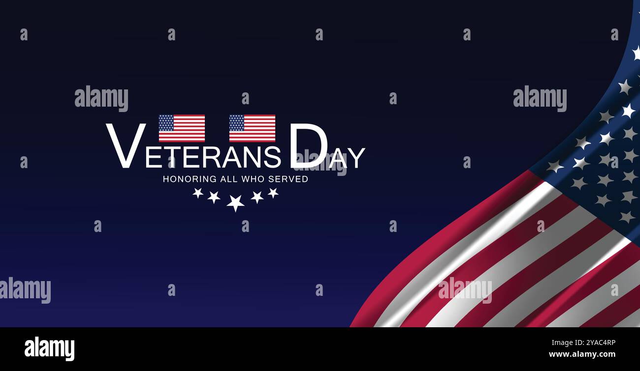 A Nations Gratitude Commemorating Veterans on Veterans Day Stock Vector ...