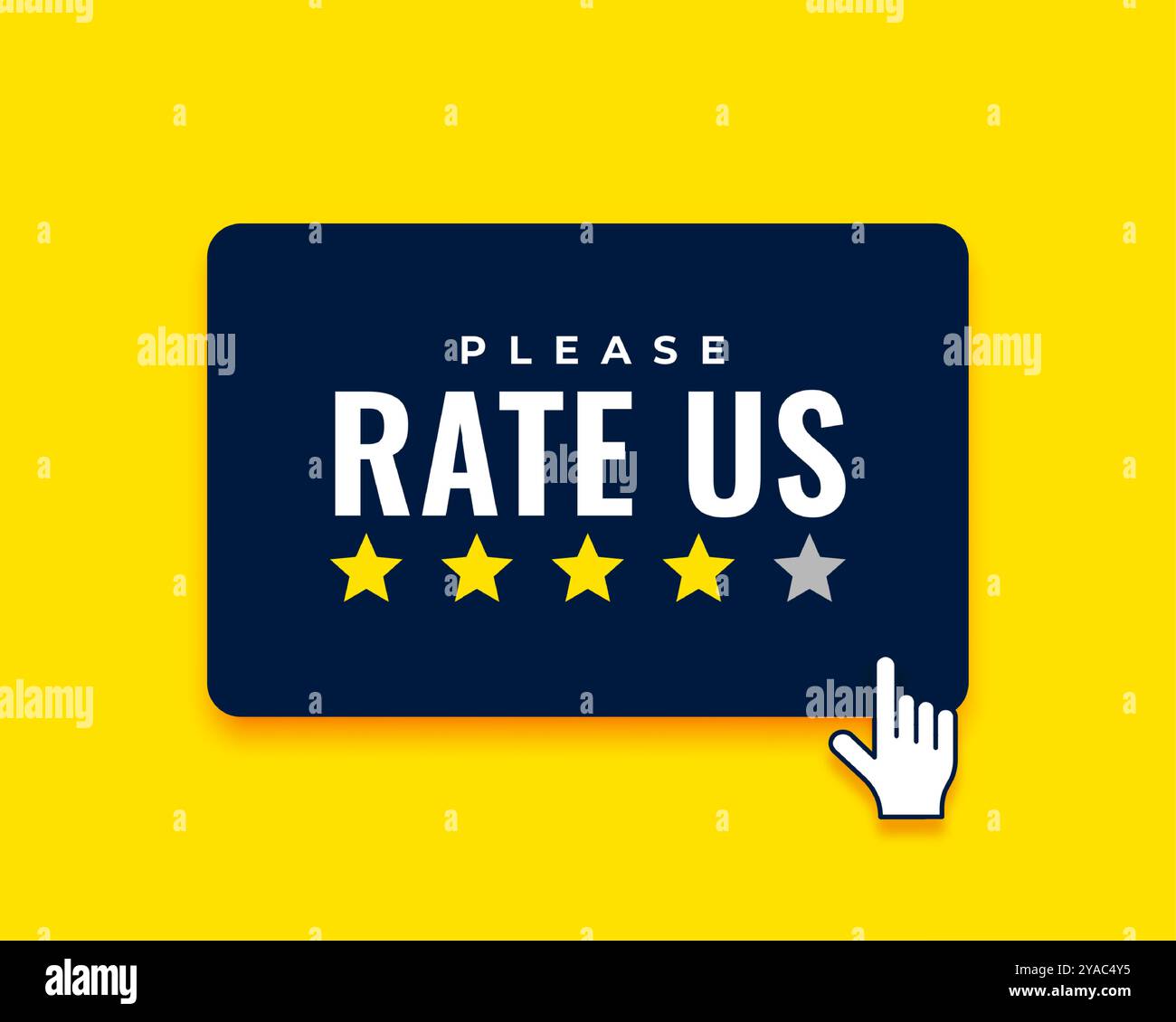 please rate us background for customer care survey vector Stock Vector ...