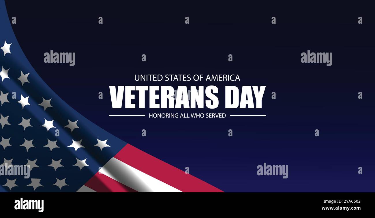 A Nations Gratitude Commemorating Veterans on Veterans Day Stock Vector ...