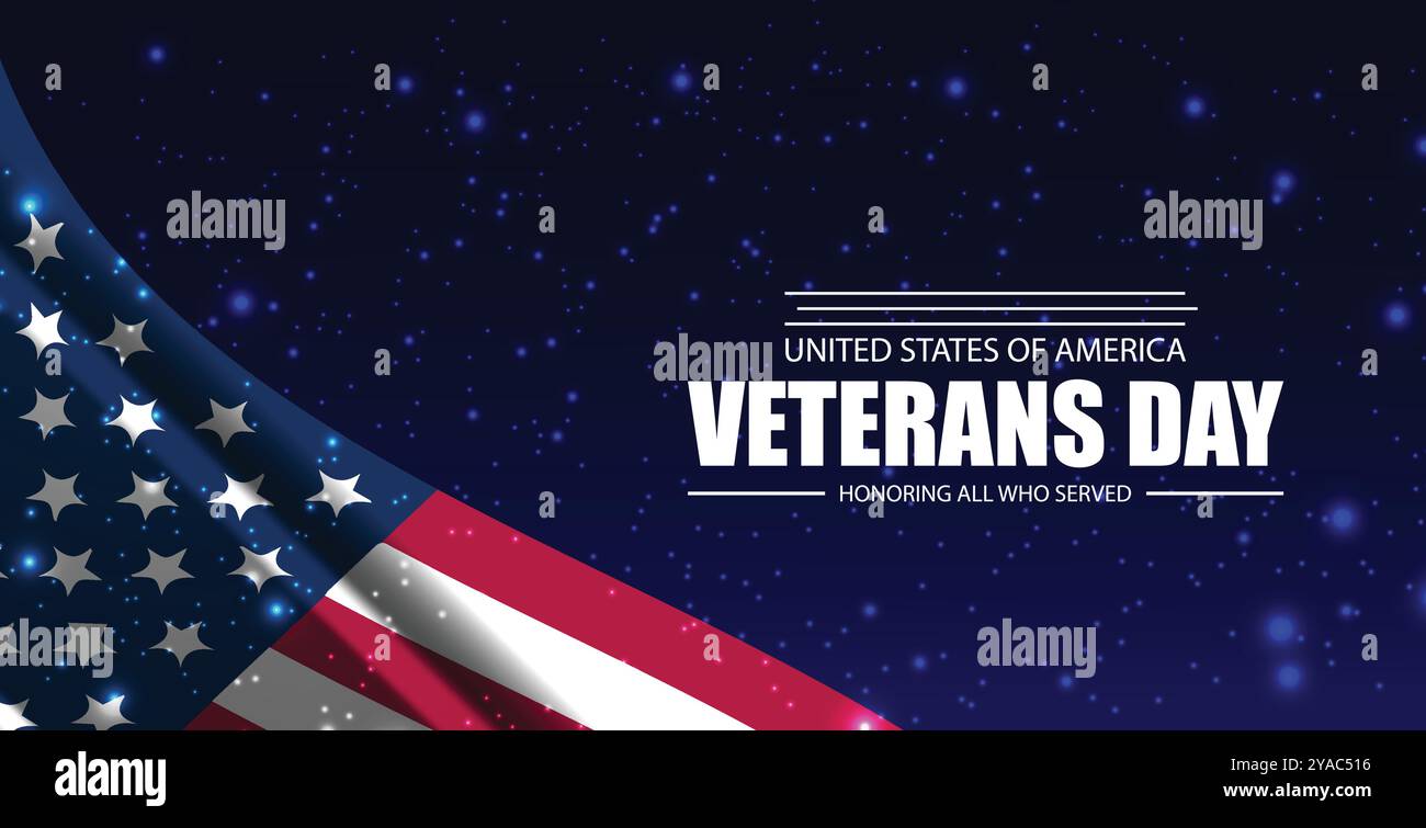 A Nations Gratitude Commemorating Veterans on Veterans Day Stock Vector ...