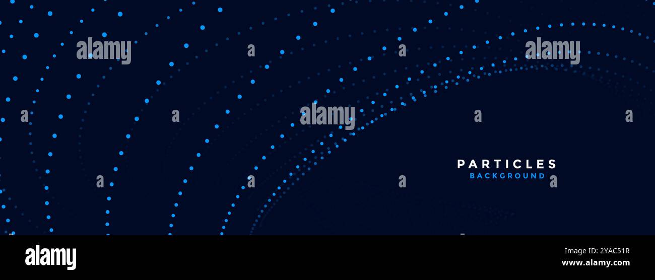 abstract digital web technology background in particle style vector ...