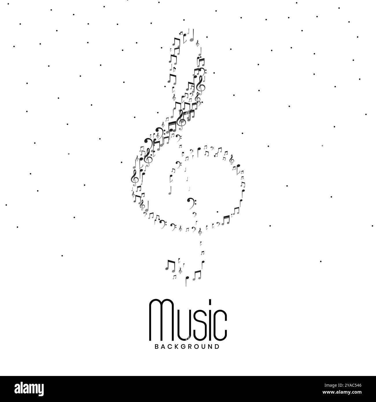 artistic clef symbol for your next musical project vector Stock Vector ...