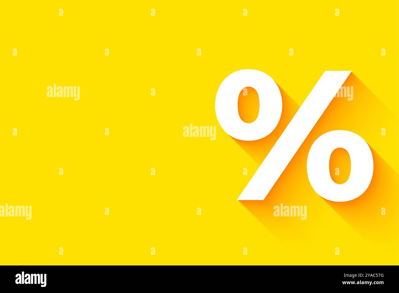 accounting percentage icon yellow background for business vector Stock ...