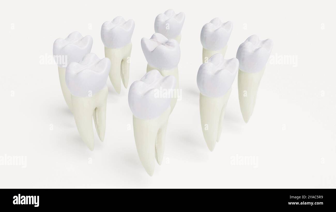 Teeth health care 3d render Stock Photo - Alamy