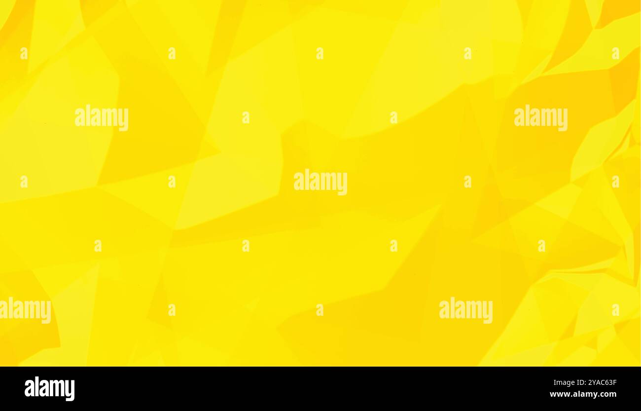 abstract creased paper texture wallpaper in yellow color vector Stock ...