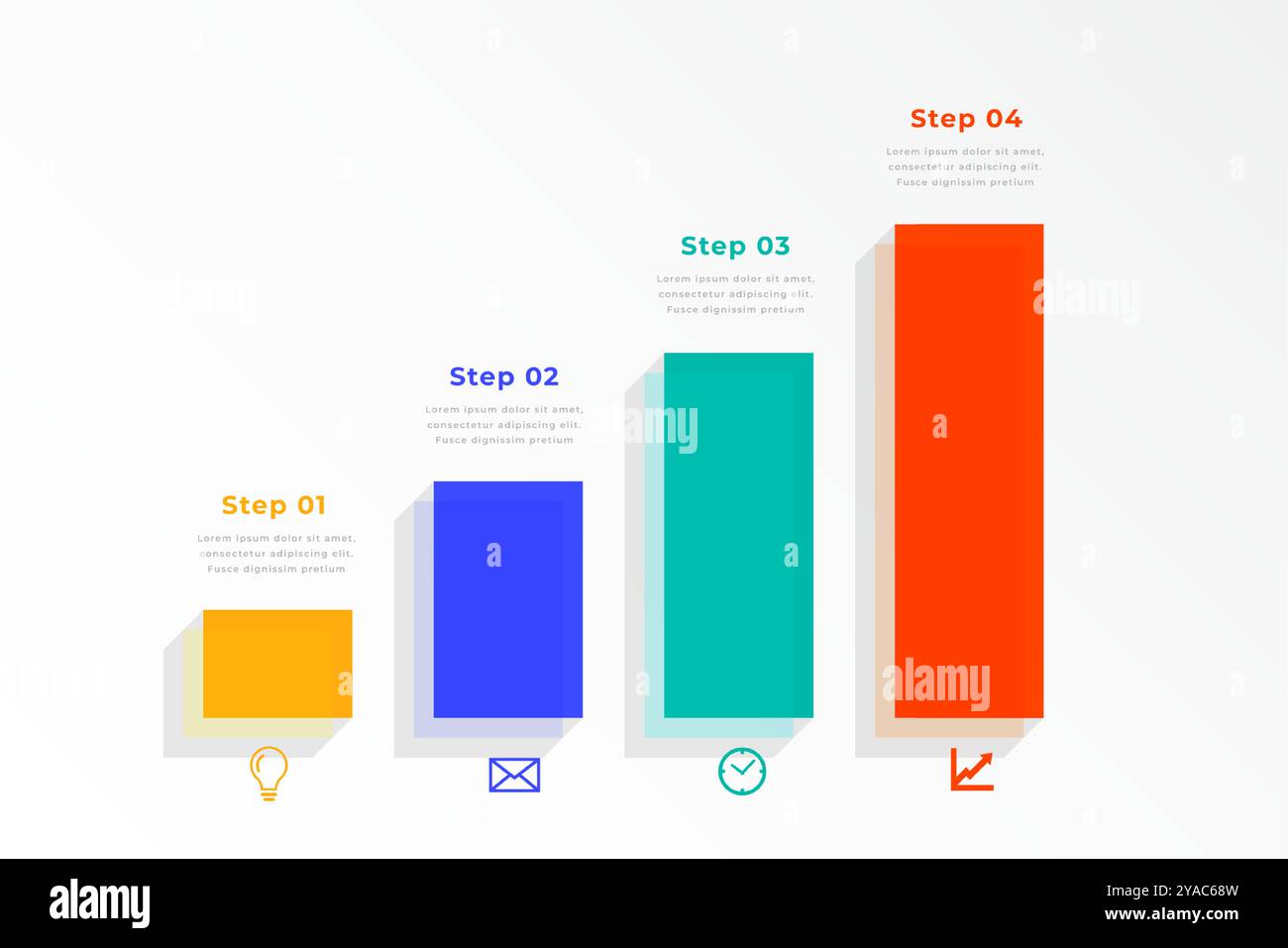 Four steps sequence process diagram hi-res stock photography and images ...