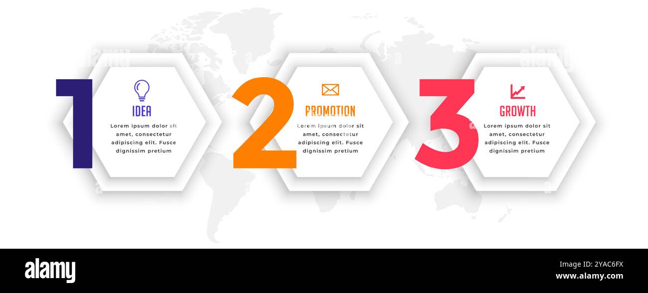 three step infographic web chart template for business presentation ...