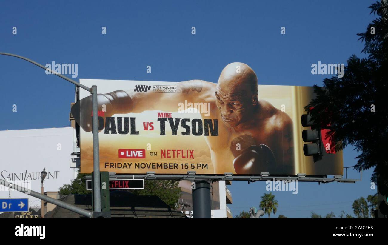 Los Angeles, California, USA 12th October 2024 Jake Paul Vs. Mike Tyson ...