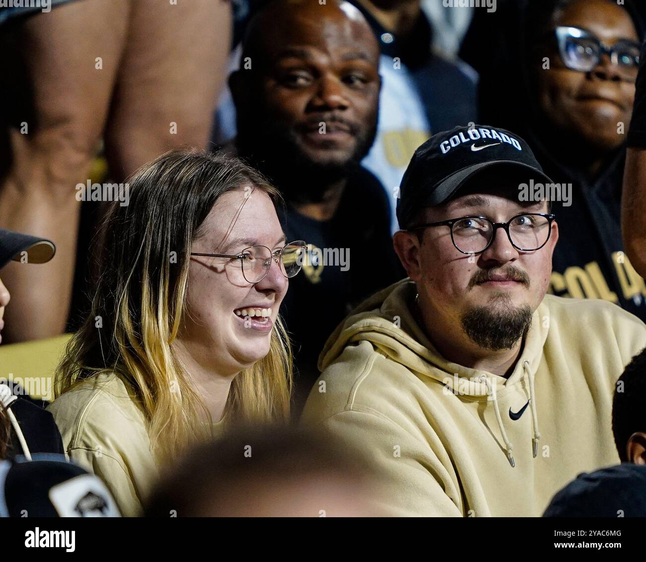 Boulder, CO, USA. 12th Oct, 2024. Colorado fans have fun during the ...