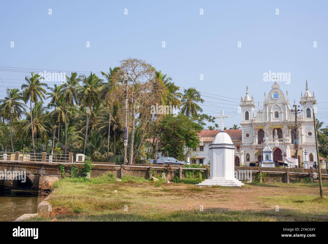 GOA, India - February 26, 2024: Monument near St. Anthony's Church ...