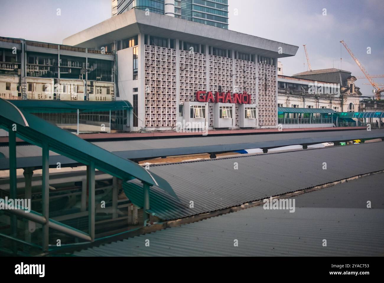 Hanoi, Vietnam. Hanoi Central Railway Station. Ga Hanoi train station ...