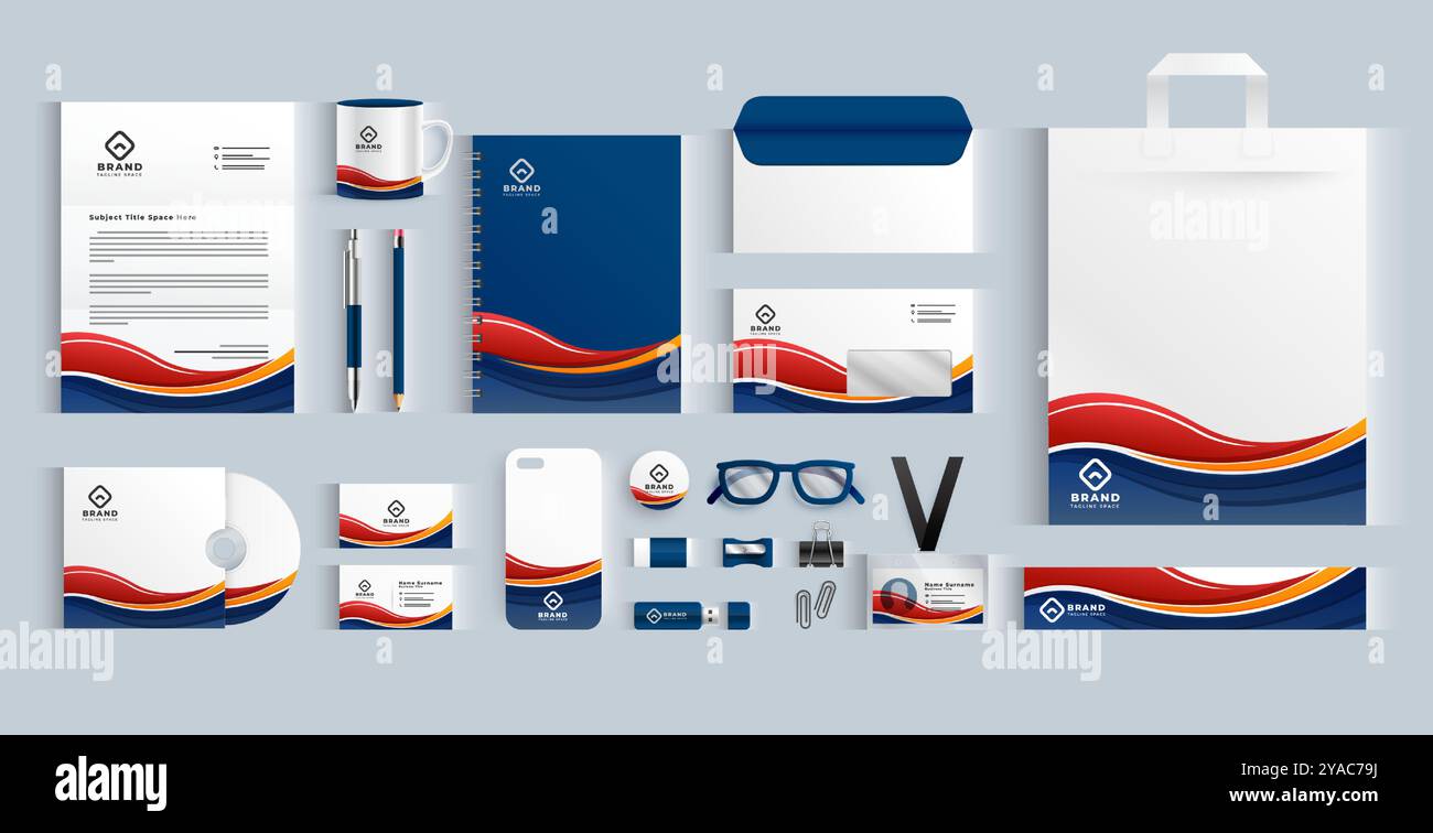 Office stationery template hi-res stock photography and images - Alamy