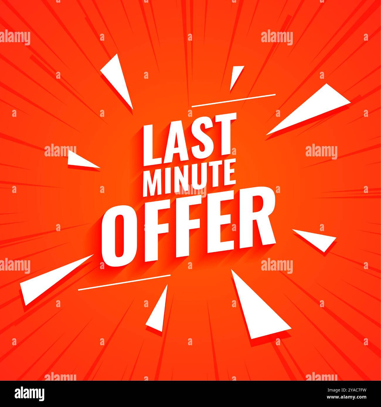 last minute coupon background for business marketing vector Stock ...